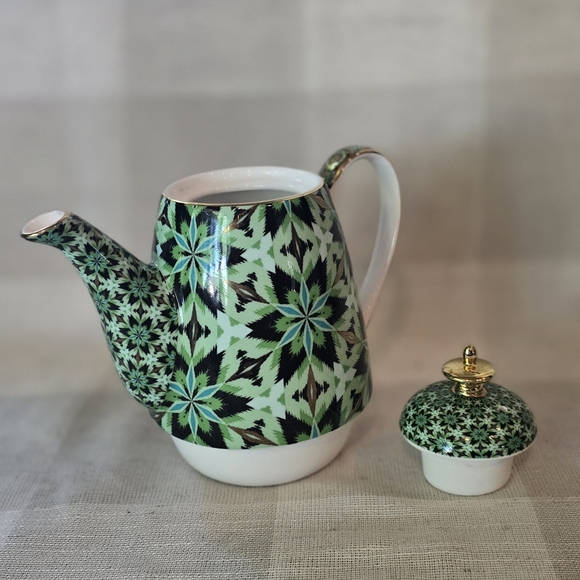 T2 | Kitchen | T2 Tea For One Set Ceramic Teapot W Nested Cup Green ...